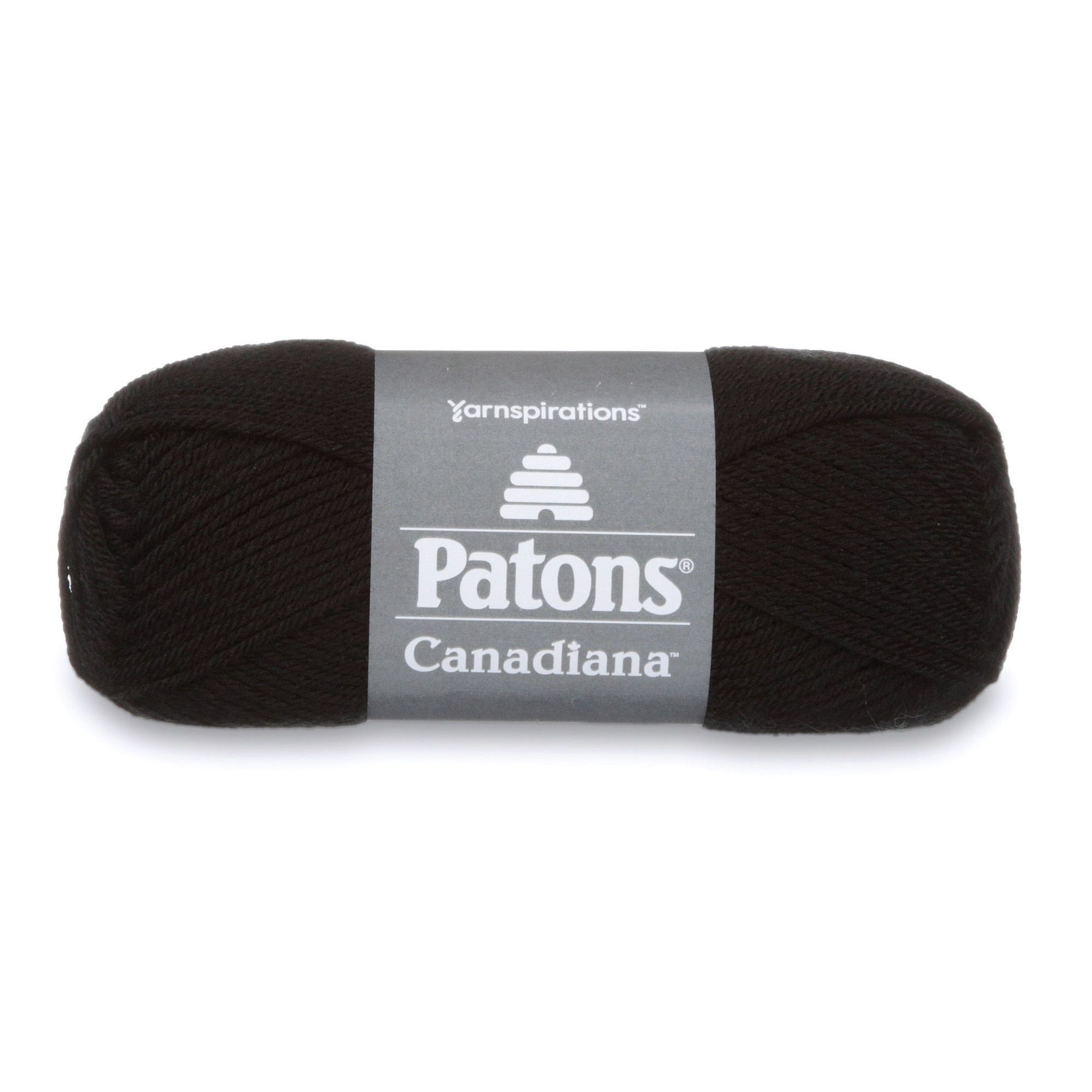 Patons Canadiana Black 10040 | Versatile Acrylic Yarn | The Wool Queen